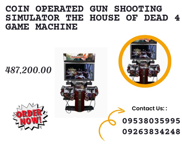 Coin Operated Gun Shooting Simulator The House of Dead 4 Game Machine ...