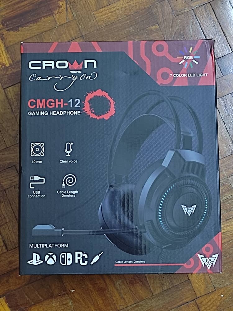 Crown Micro CMGH-12 Gaming Headphone, Audio, Headphones & Headsets on ...