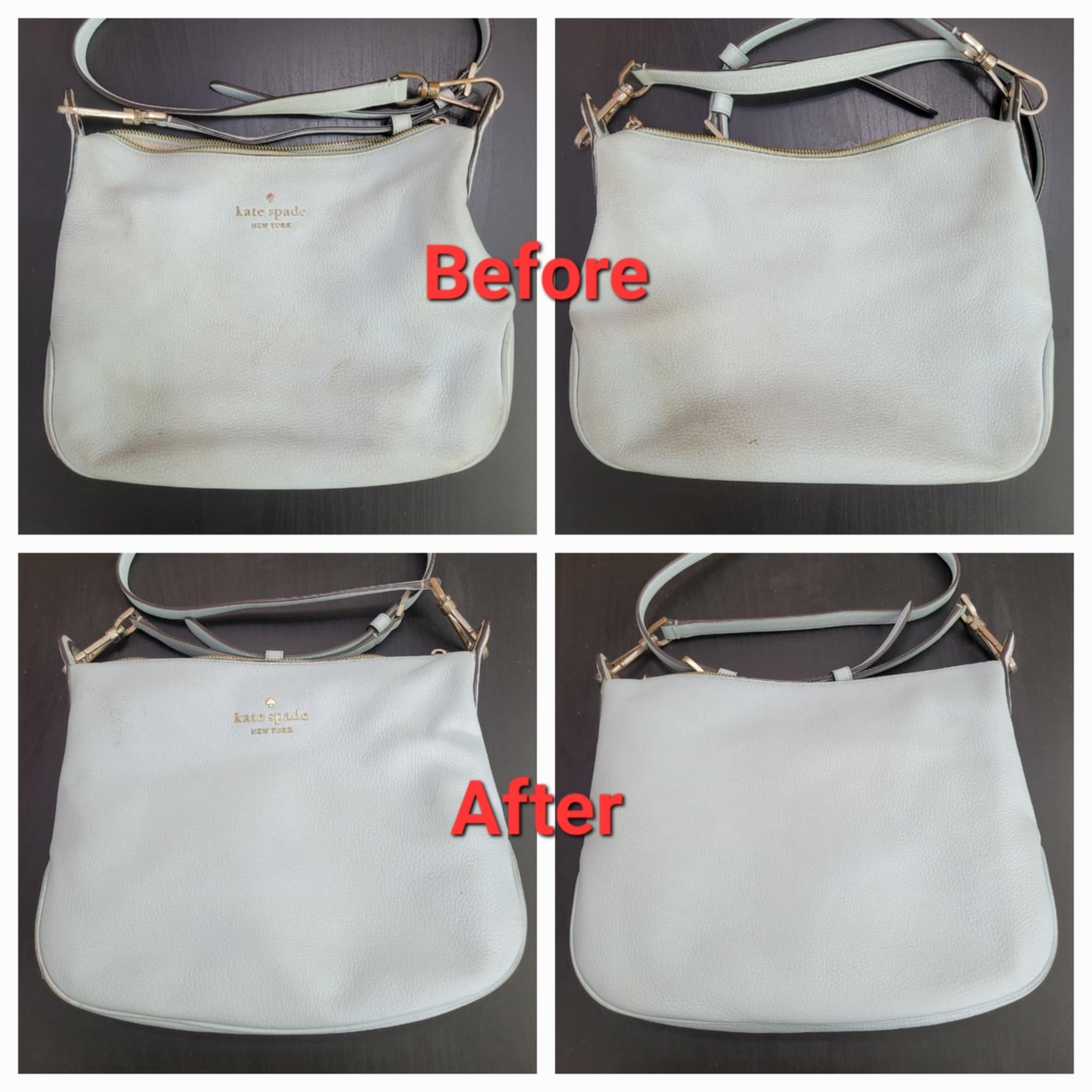 Full Cleaning $39.99 (Women) Kate Spade Light Blue Leather Shoulder Bag ...