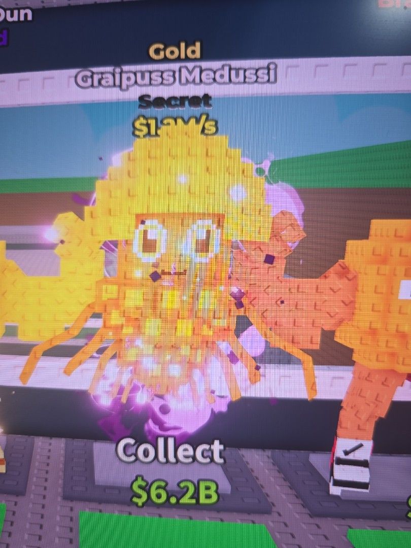 Gold Graipuss Medussi | Roblox Steal a Brainrot, Video Gaming, Gaming ...