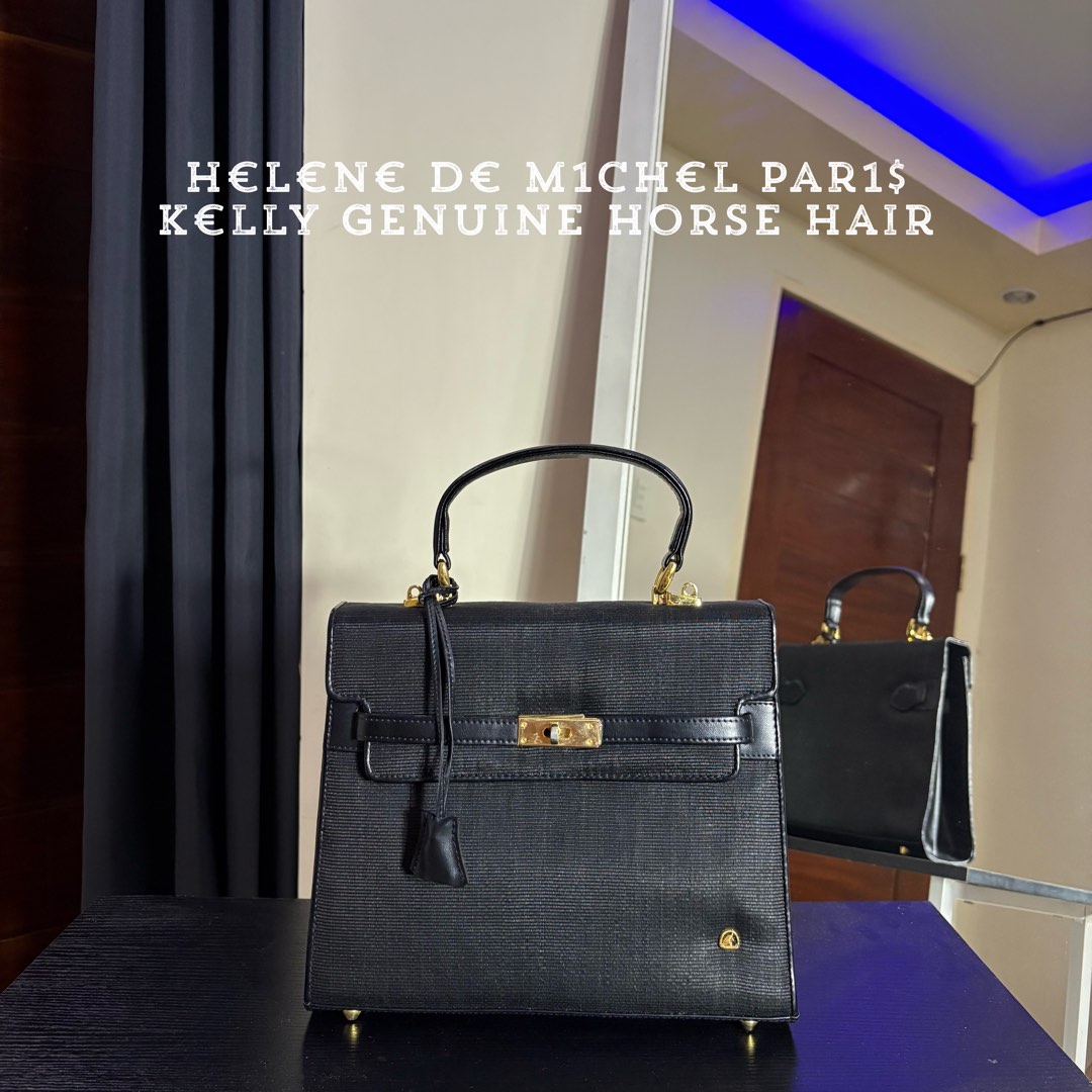 Helene De Michel Paris Kelly Genuine Horse Hair, Luxury, Bags & Wallets ...
