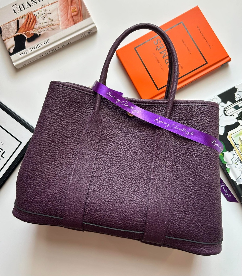 Hermes Gpt 30 clemence leather stamp B phw BN, Luxury, Bags & Wallets on Carousell