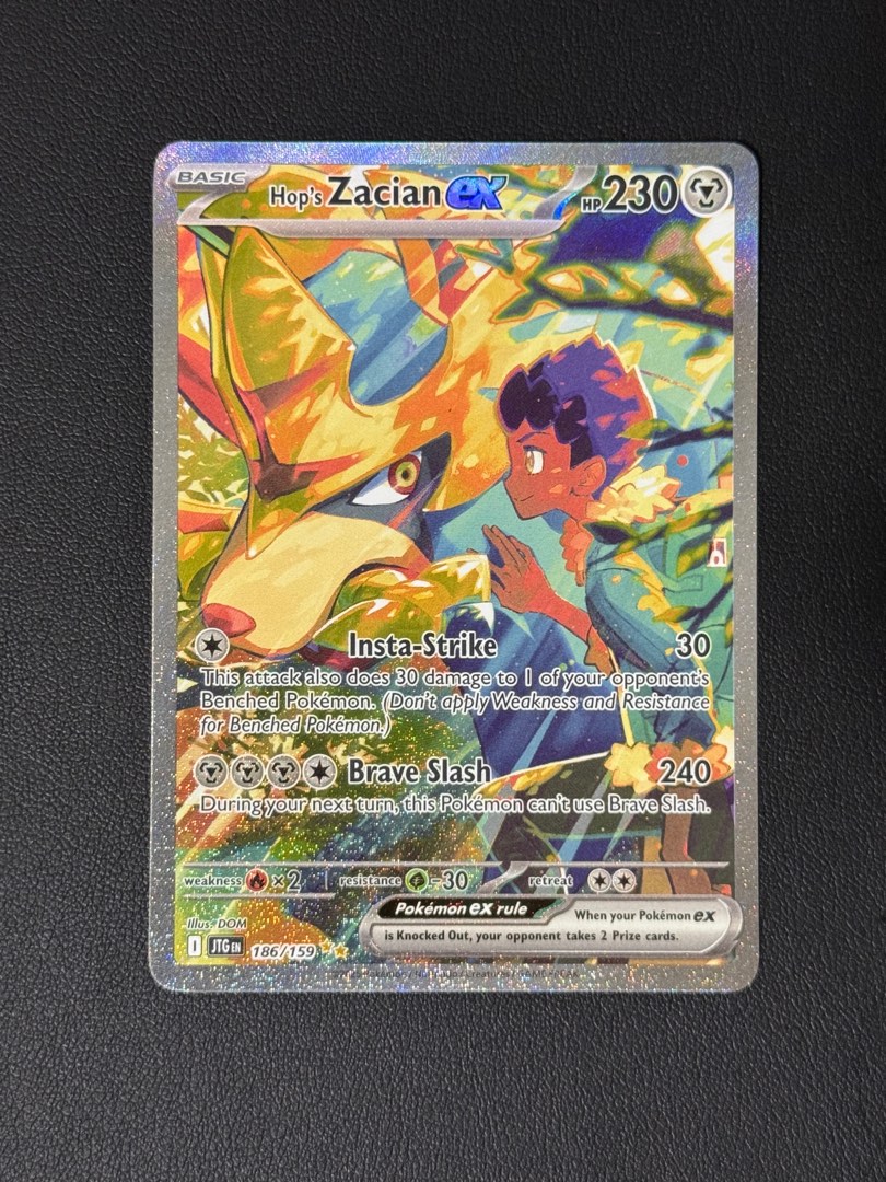Hop’s Zacian SIR - Pokemon TCG Journey Together, Hobbies & Toys, Toys ...