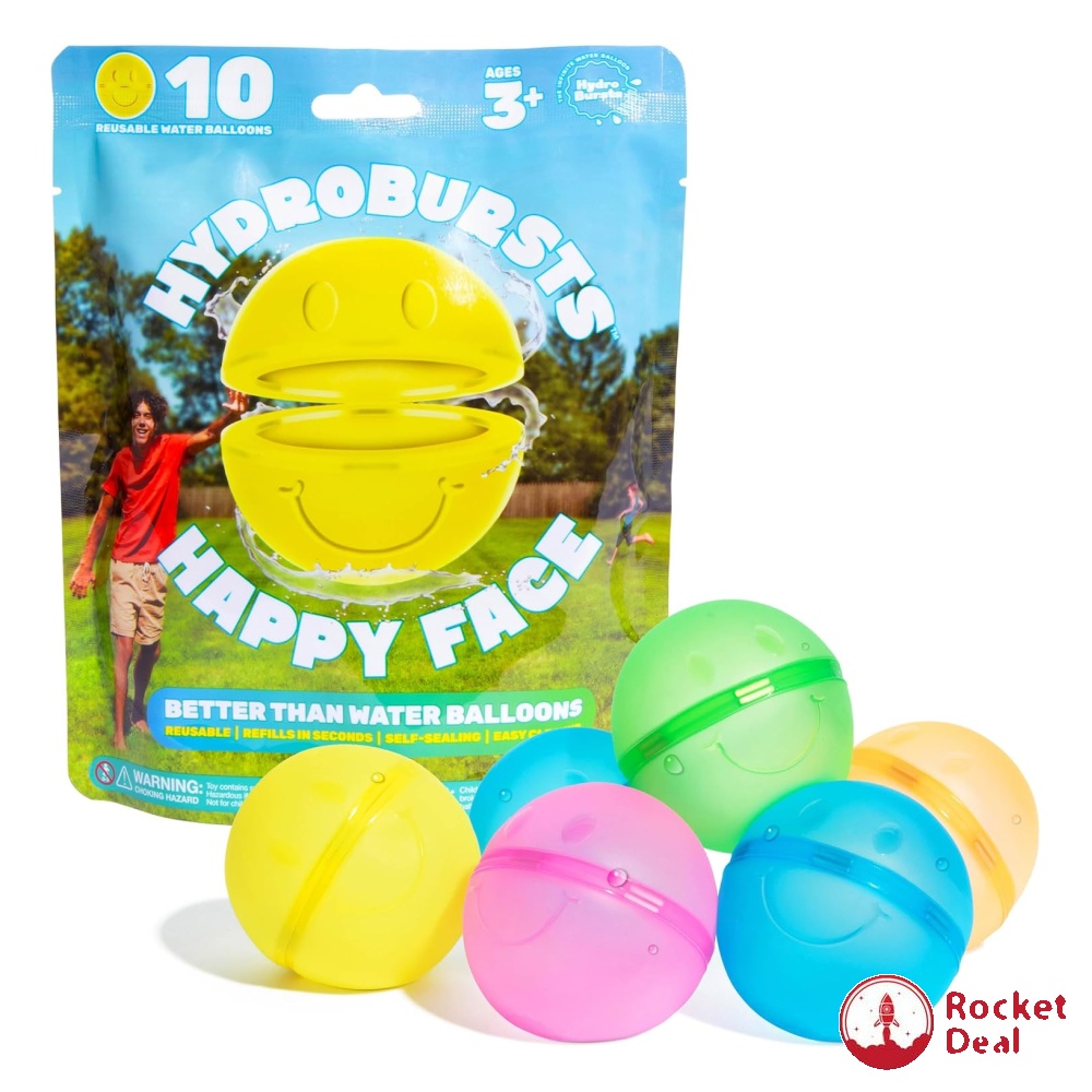 Hydroburst 10-pack Reusable Water Balloons by Relatable, Water Balloons ...