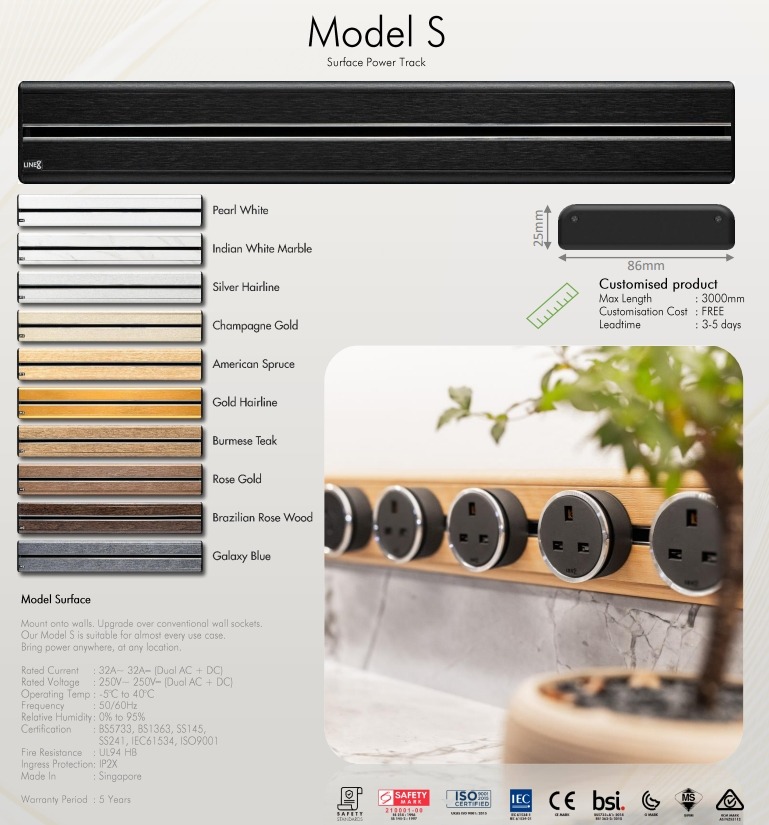 Line8 Promotion Power Track Model SL / R Model Zen Series / Premium ...
