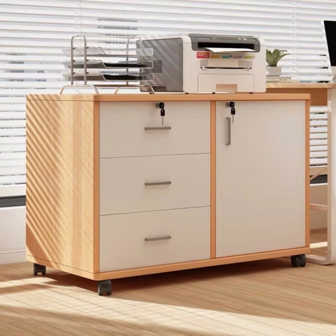 Lockable Office Cabinet With Wheels | Drawer Filing Cabinet With Lock ...