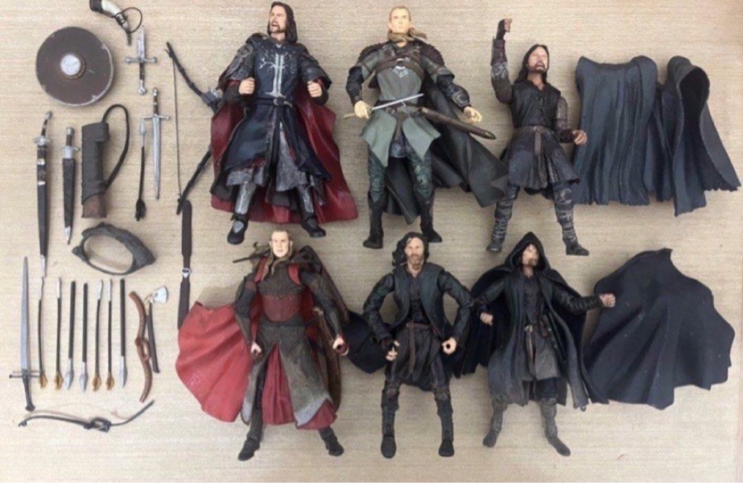 LORD OF THE RINGS (LOTR) ACTION FIGURE LOT (Toy Biz, 2001 - 2004 ...