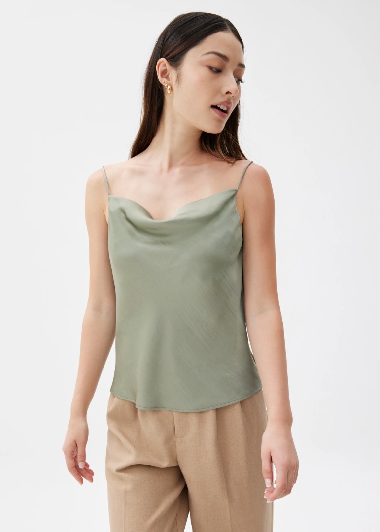 Love Bonito Sophia Cowl Neck Camisole Top, Women's Fashion, Tops ...