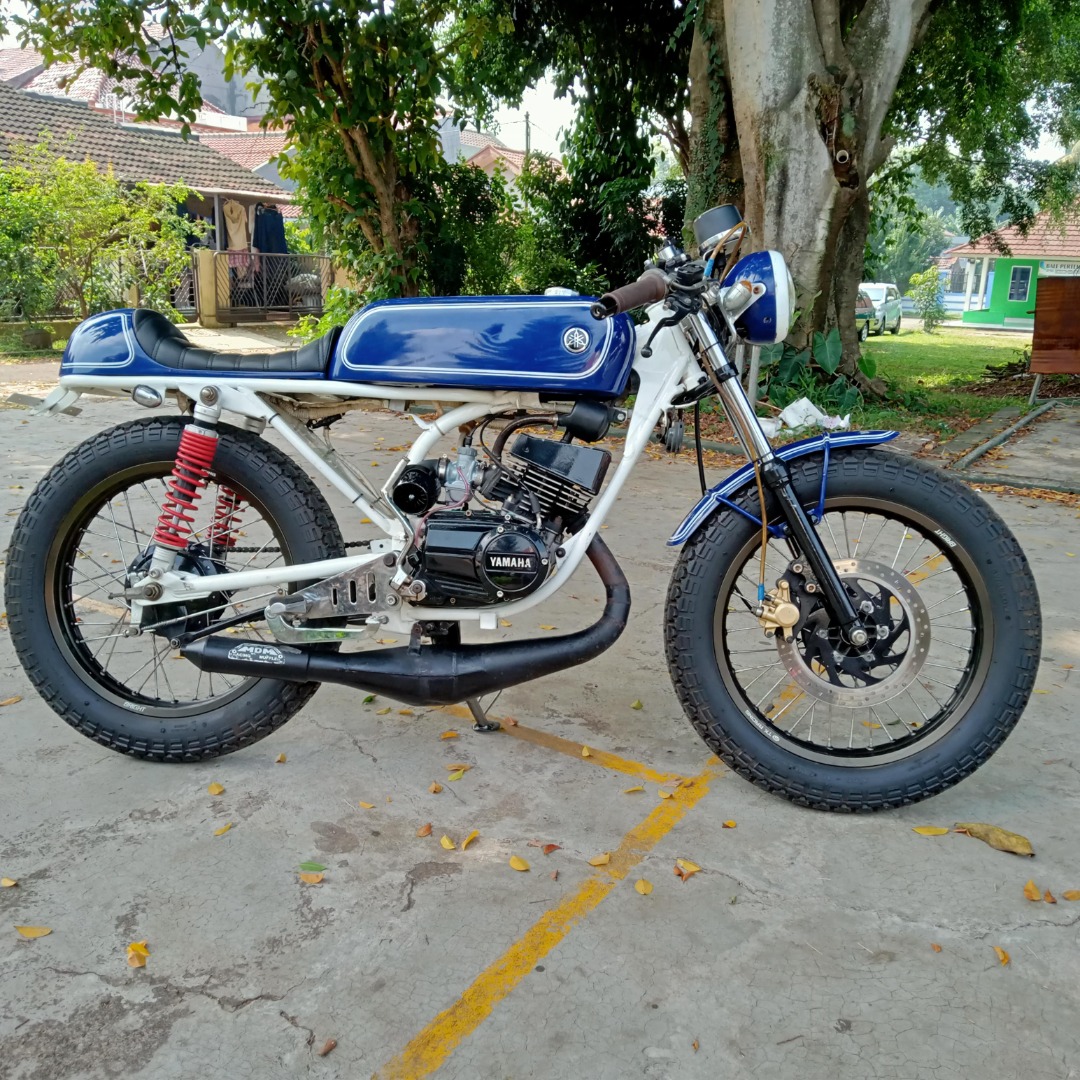 Motor Yamaha YT 115 Custom cafe racer, Motor di Carousell
