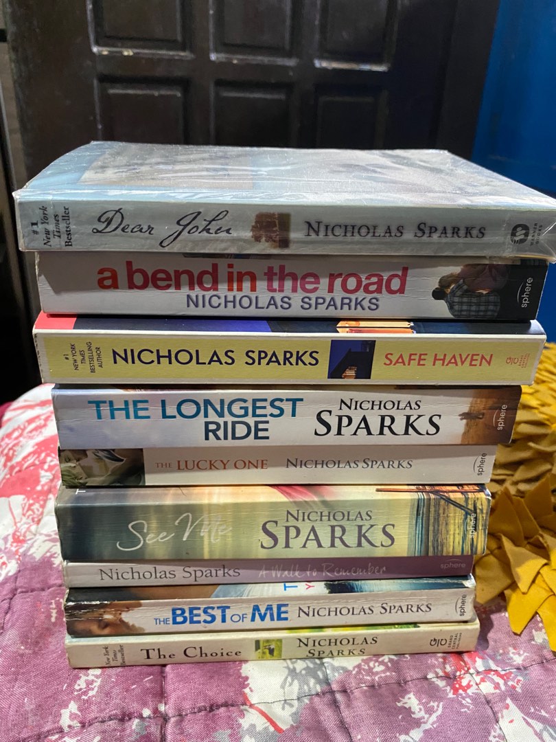 Nicholas Sparks Collection (TAKE ALL 9 BOOKS), Hobbies & Toys, Books & Magazines, Fiction & Non ...