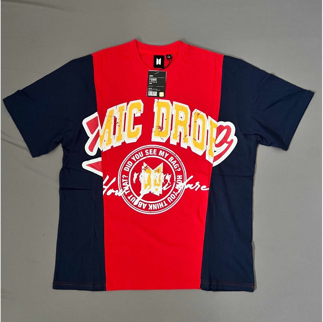 (Official Merch BTS Map of the Soul) T-SHIRT 'MIC DROP', K-Wave di ...