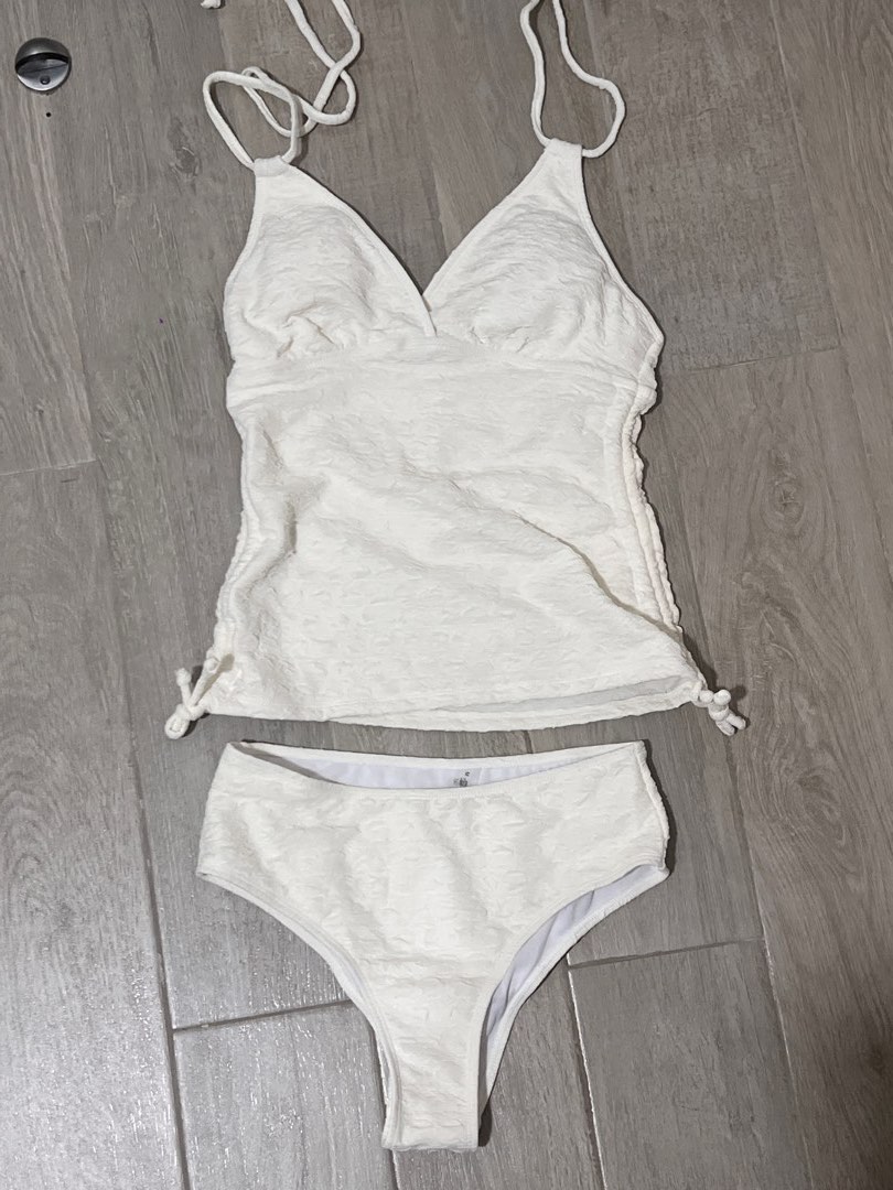 Pastel Yellow Tankini in Medium, Women's Fashion, Swimwear, Bikinis ...