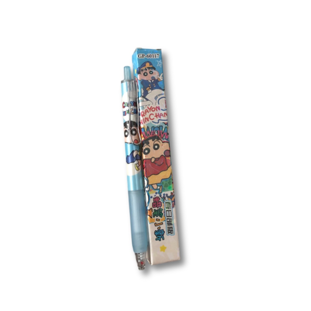 Pena Lucu Karakter Sinchan Warna Biru Putih, Pulpen Karakter Crayon ...