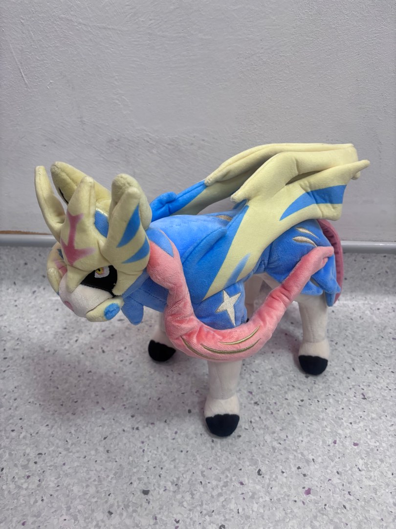 Pokemon Center Zacian Plush Doll, Hobbies & Toys, Toys & Games on Carousell
