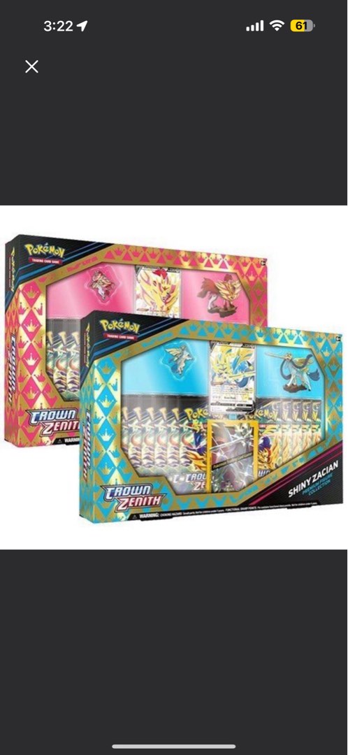 Pokemon TCG Crown Zenith Premium Collection Set of 2, Hobbies & Toys ...