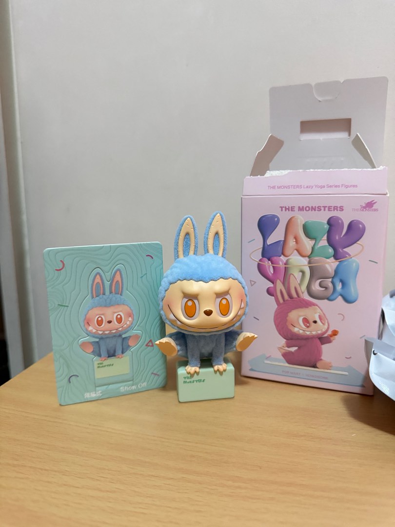 Popmart Labubu Lazy Yoga - Show Off, Hobbies & Toys, Toys & Games on ...