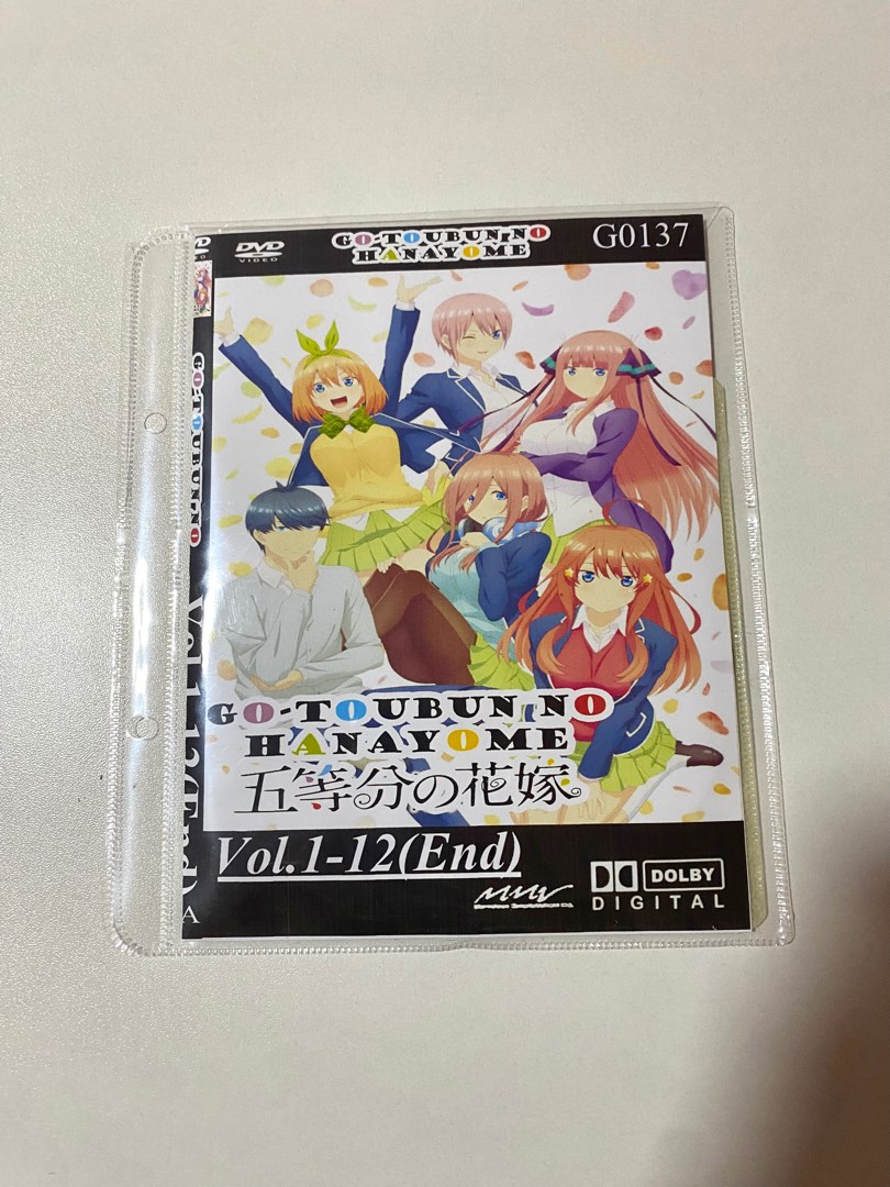 QQ Quintessential Quintuplets DVD Season 1, 2 + Movie, Hobbies & Toys ...