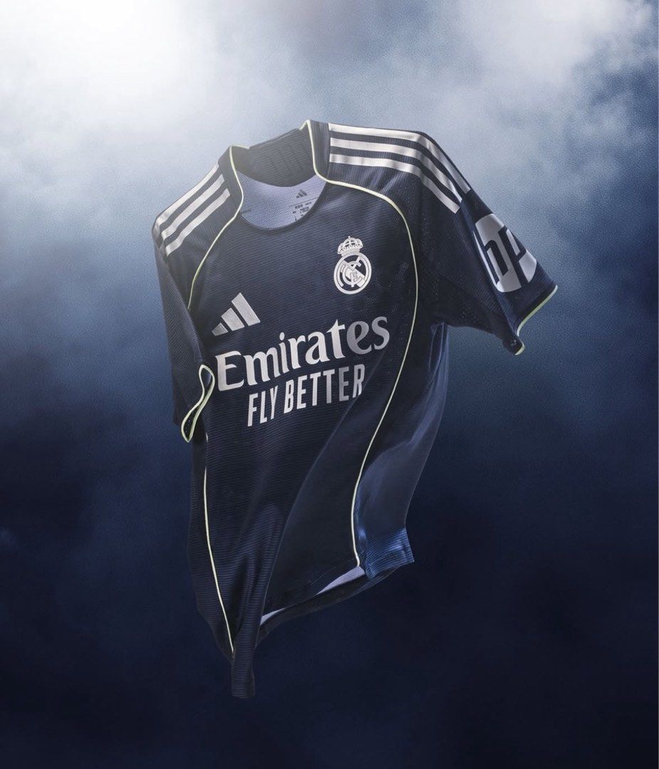 REAL MADRID 2025/26 AWAY KIT, Men's Fashion, Activewear on Carousell