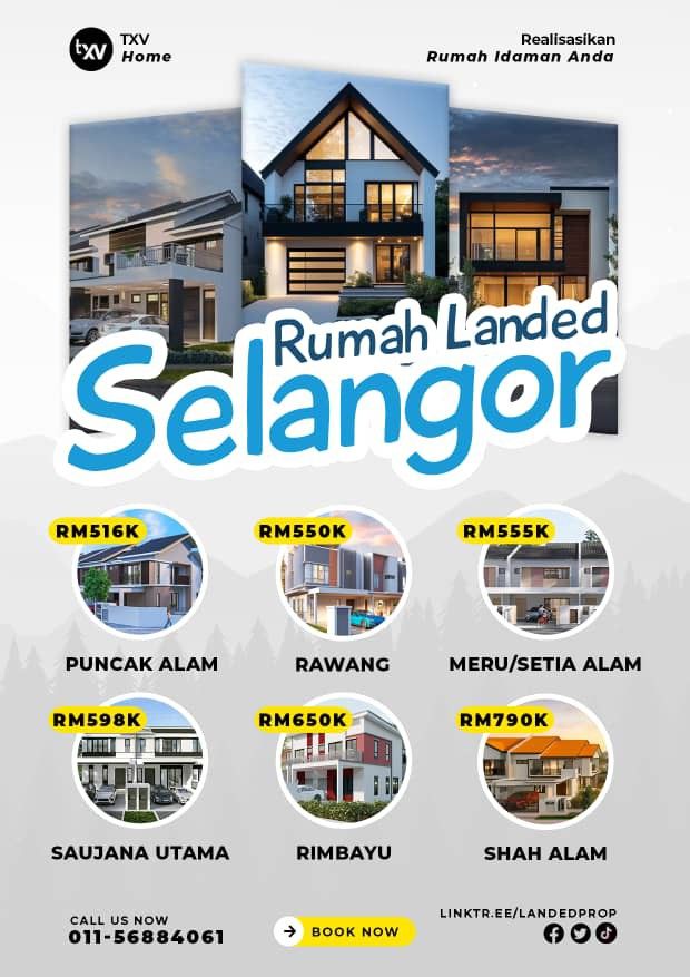 Rumah Double Storey Landed Puncak Alam, Shah Alam, Meru, Setia Alam ...