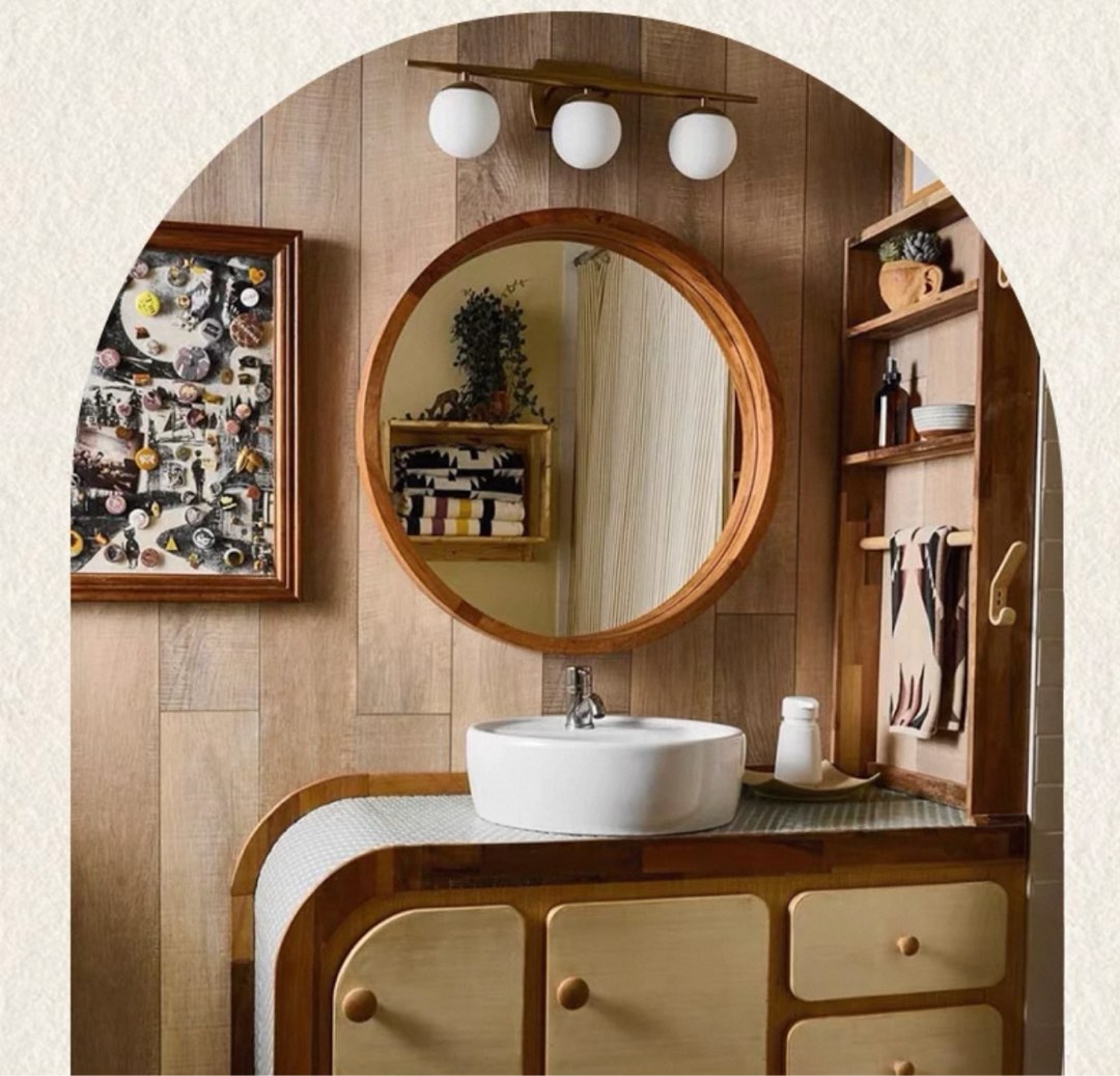 Rustic farmhouse scandi mirror 60cm x 60cm, Furniture & Home Living ...