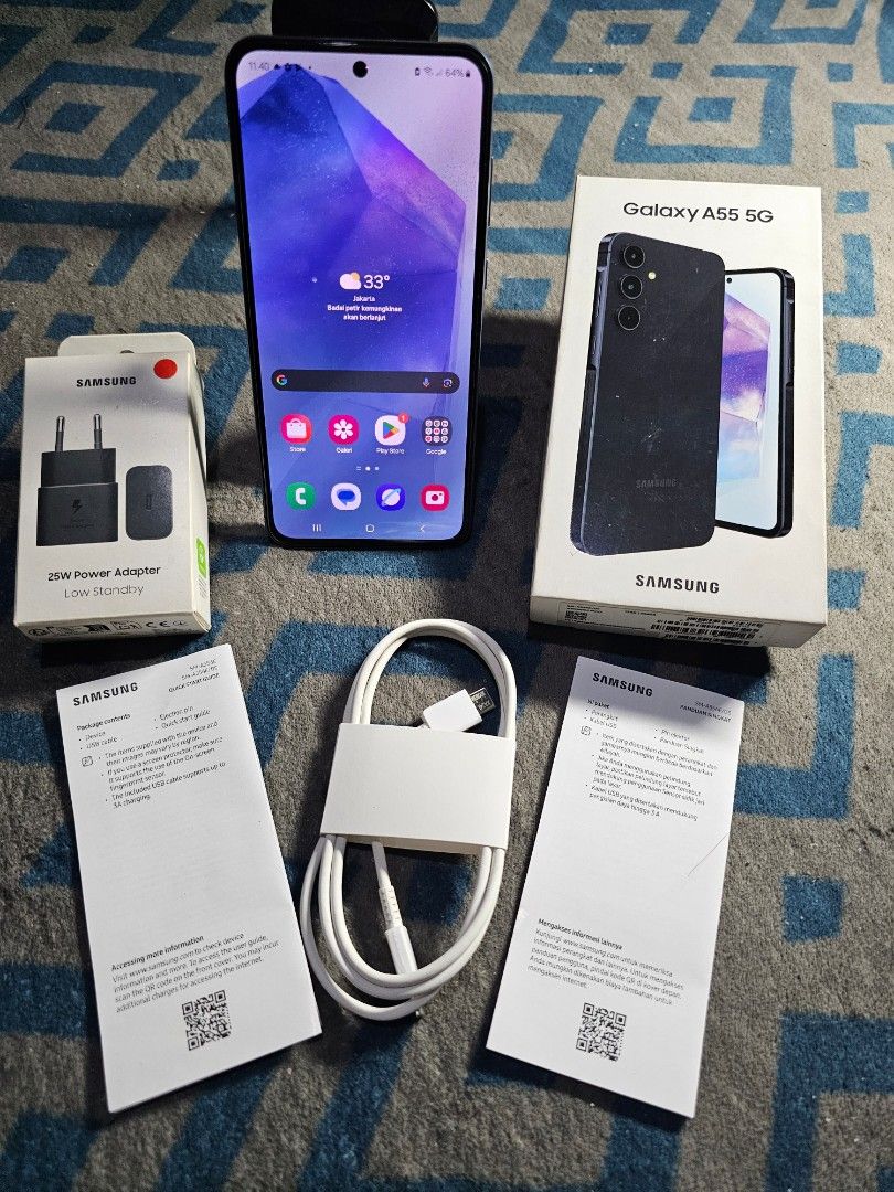 Samsung Galaxy A55 RAM 12 256GB Like New Garansi tembus 2026 pemakaian ...