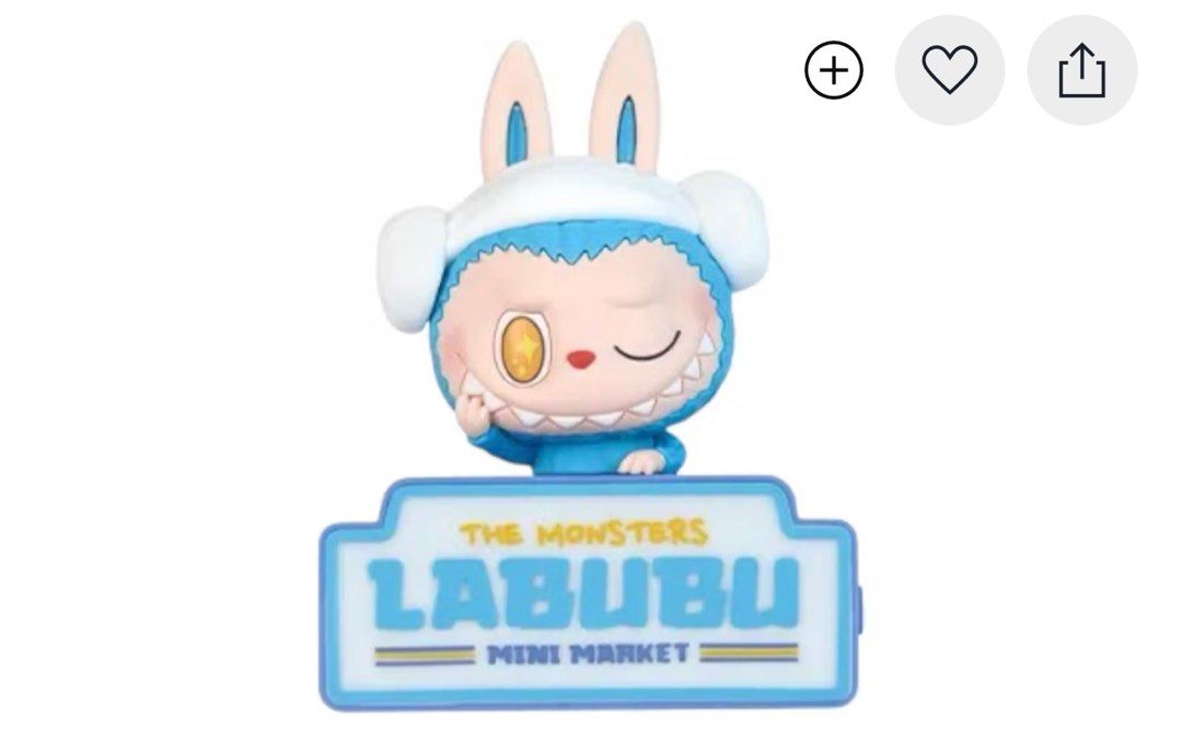 Sealed foil instock Authentic popmart Labubu wacky mart fridge magnet ...
