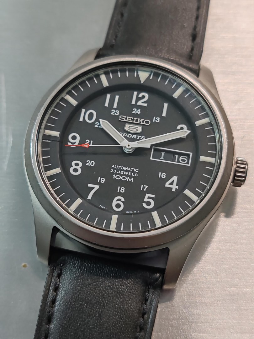 Seiko 5 Sports Military Automatic Watch, Men's Fashion, Watches ...
