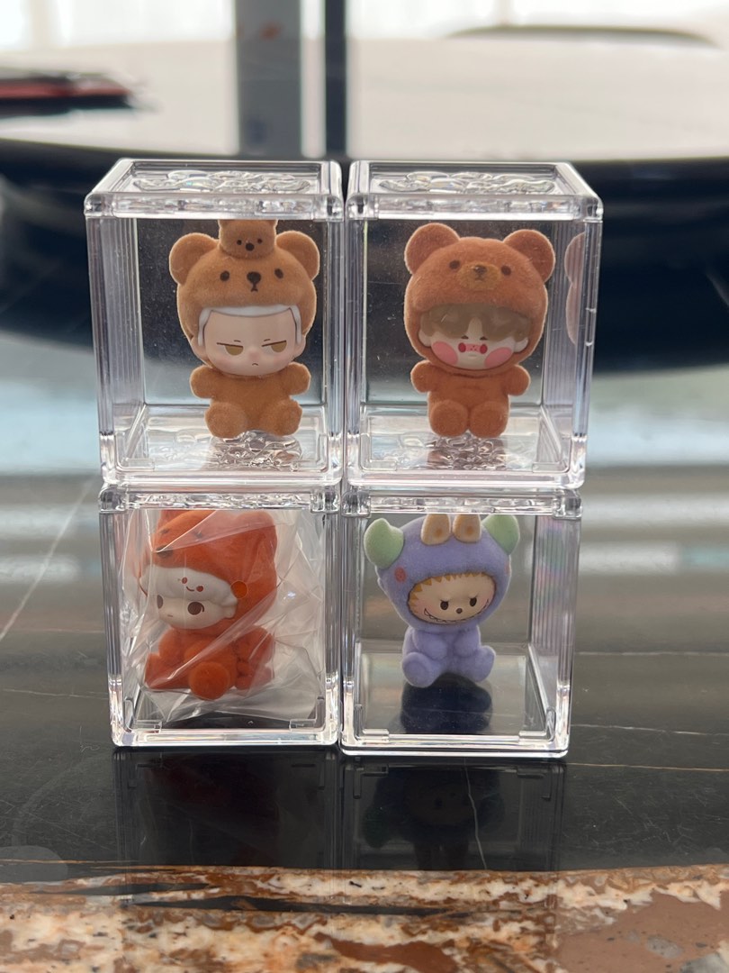 (SET) popmart popbean pyjama party series (dimoo, labubu, kubo, pino ...