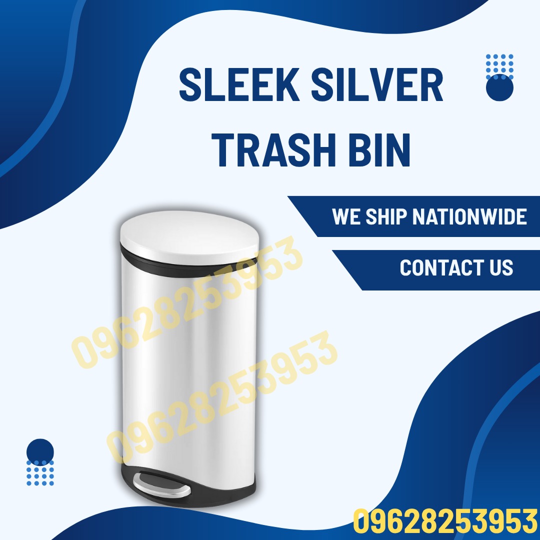Sleek Silver Trash Bin | Sleek Stainless Bin | Cube Truck | Utility ...