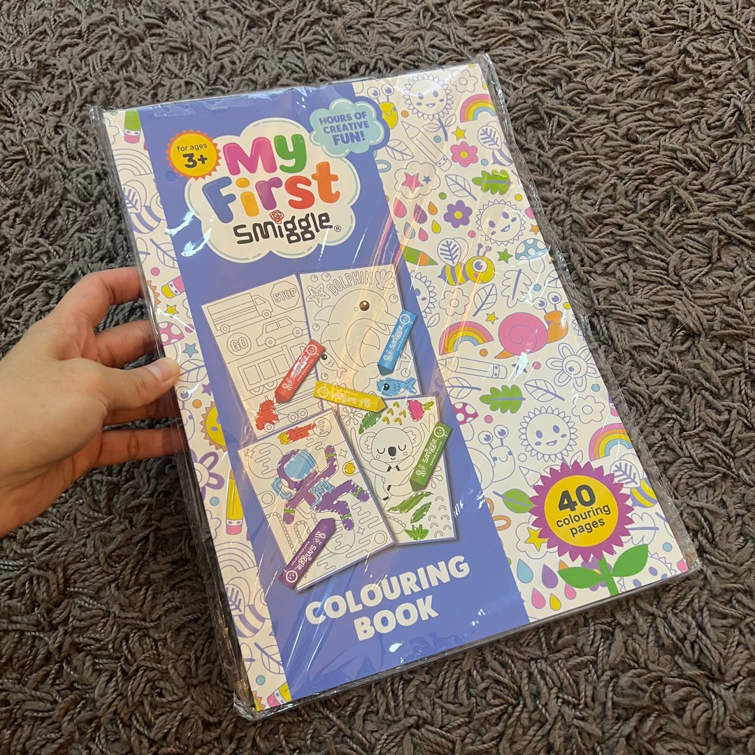 Smiggle 40 pages Colouring Book, Hobbies & Toys, Stationery & Craft ...