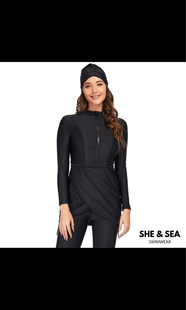 Swimwear panjang she&sea, Olah Raga, Baju Olahraga di Carousell