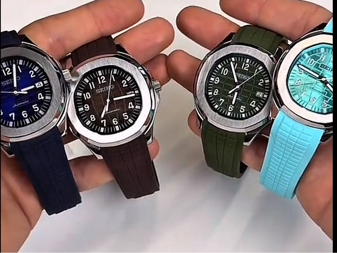 Swing mod aquanaut style homage custom watches auto, Men's Fashion ...
