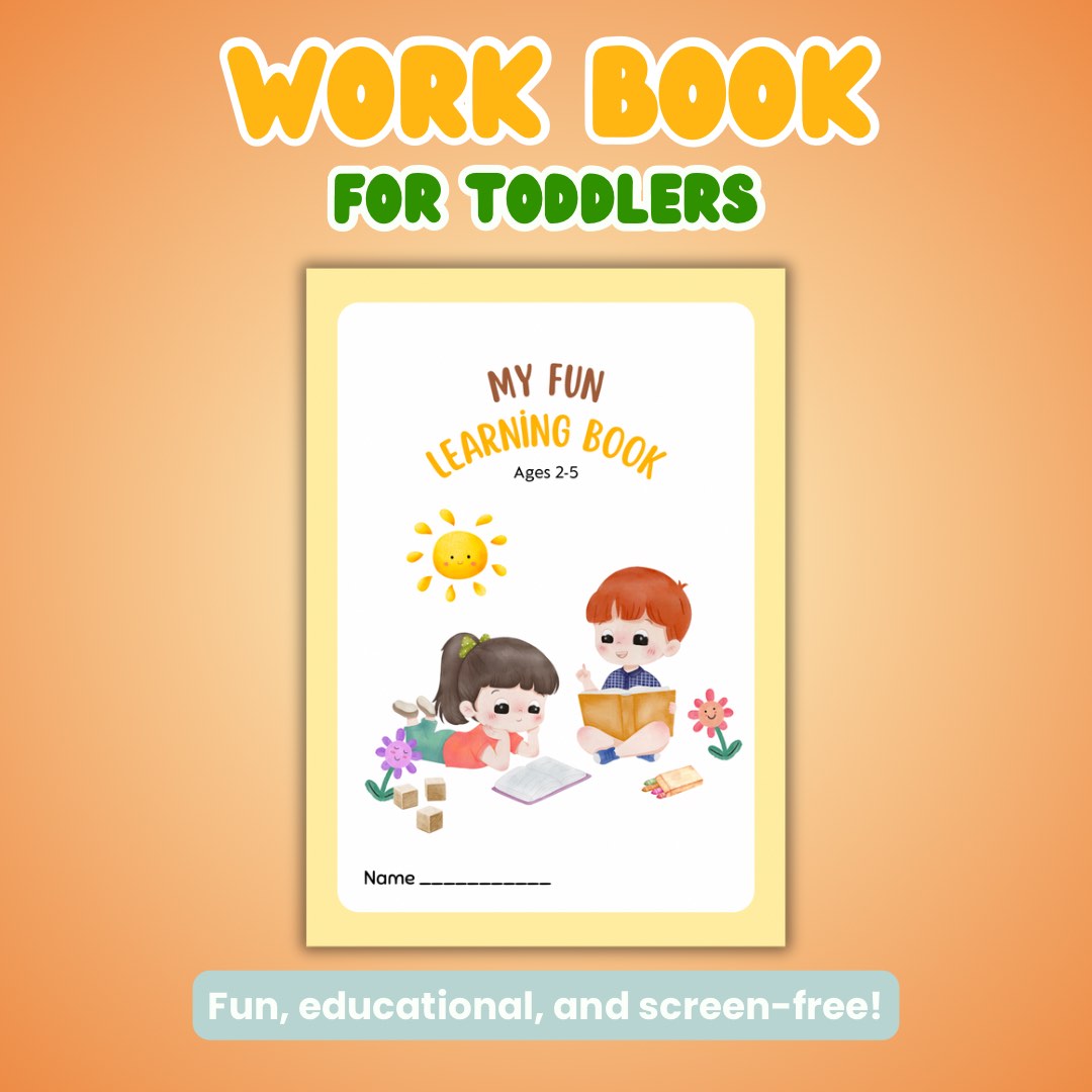 Toddler Learning Activity Workbook (Ages 2–5) – Printable PDF, Hobbies ...