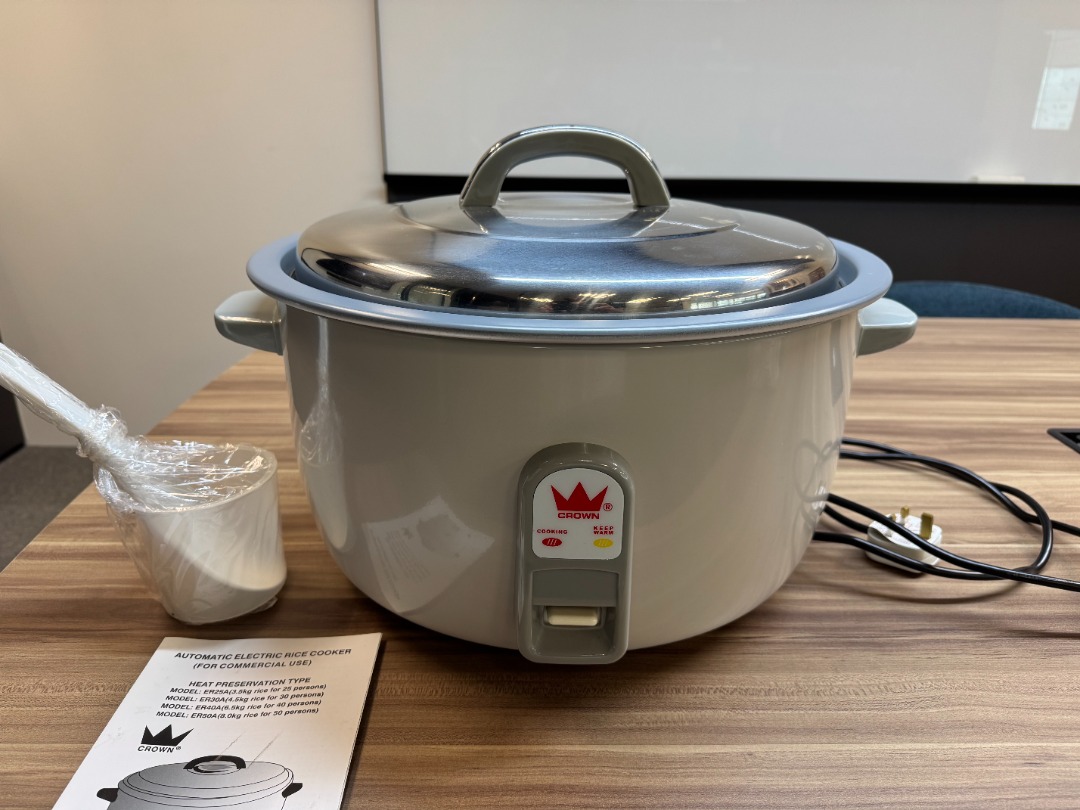 Unused/Like New - Crown Electric Rice Cooker, 5.6L, non-stick ...