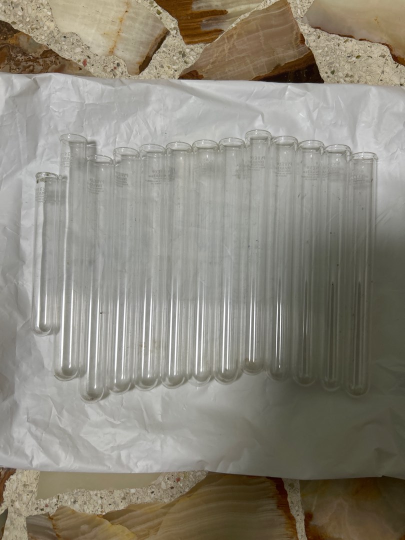 13 Pyrex Glass Test Tubes (12 big 1 s), Hobbies & Toys, Stationery ...