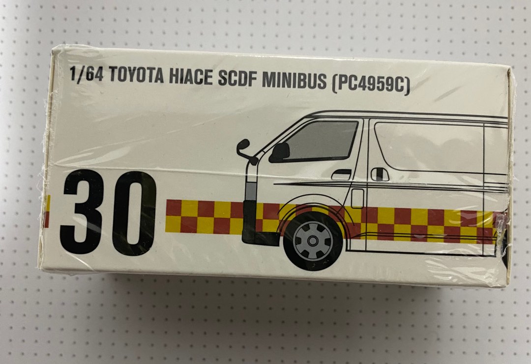 1/64 Toyota Hiace SCDF Mini Bus, Hobbies & Toys, Toys & Games on Carousell