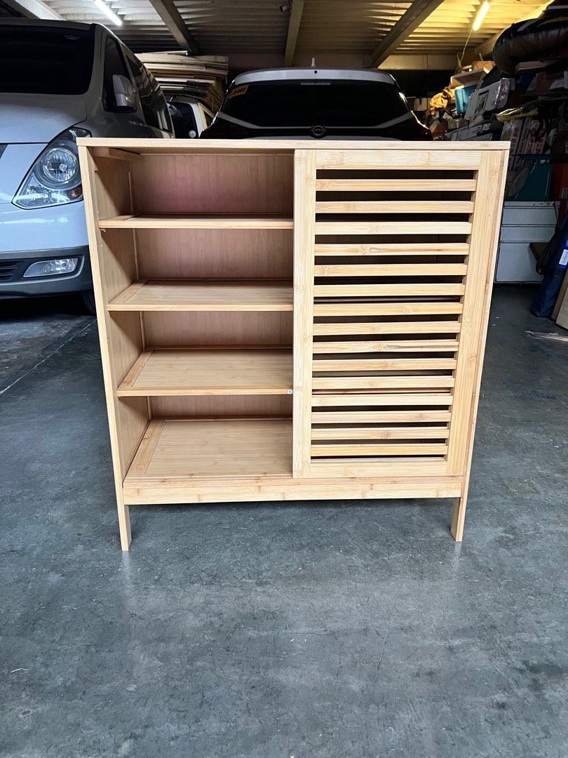 Anko Bamboo Shoe Cabinet No Issue, Furniture & Home Living, Home ...