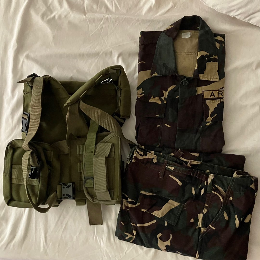 Army Uniform Set Costume, Men's Fashion, Coats, Jackets and Outerwear ...