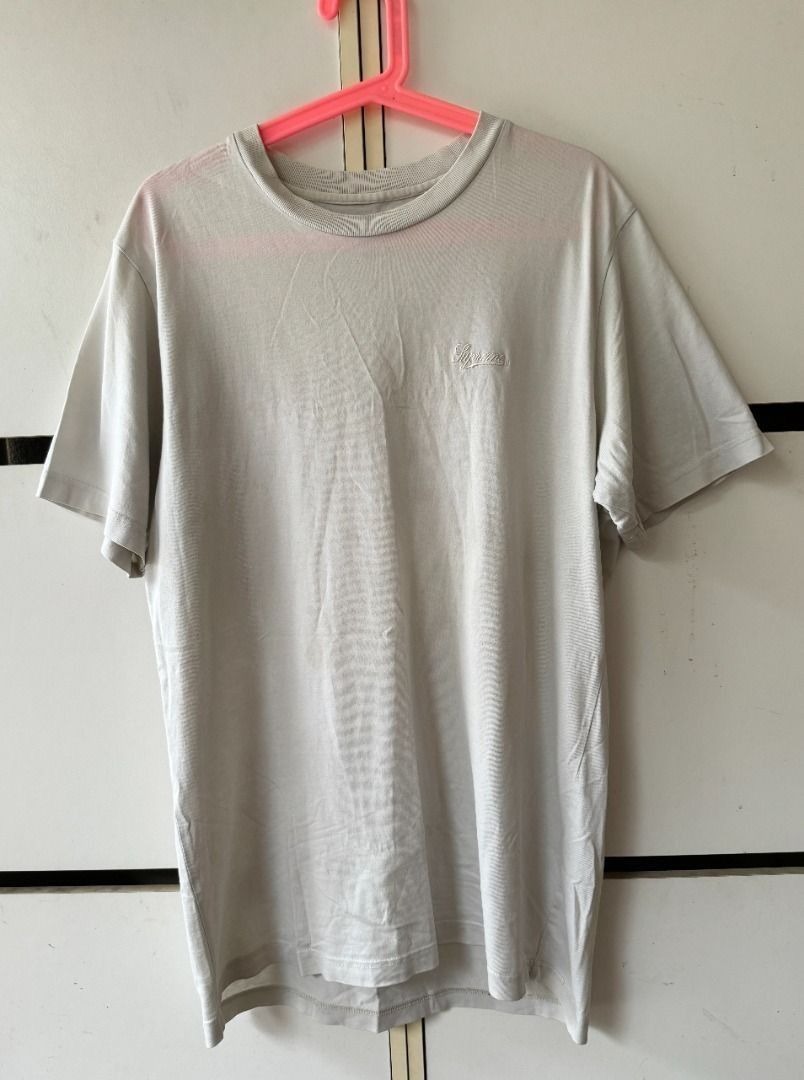 AUTHENTIC SUPREME ICONIC EMBROIDERY LOGO T SHIRT, Men's Fashion, Tops ...