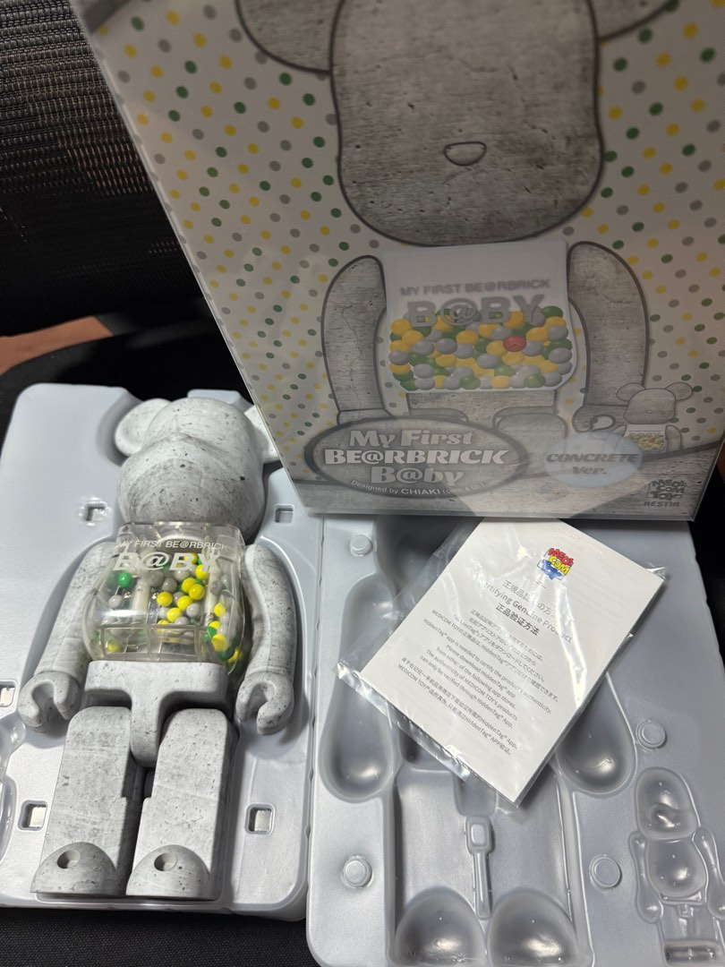 Bearbrick My first BABY Concrete 400% ONLY, Hobbies & Toys, Toys ...