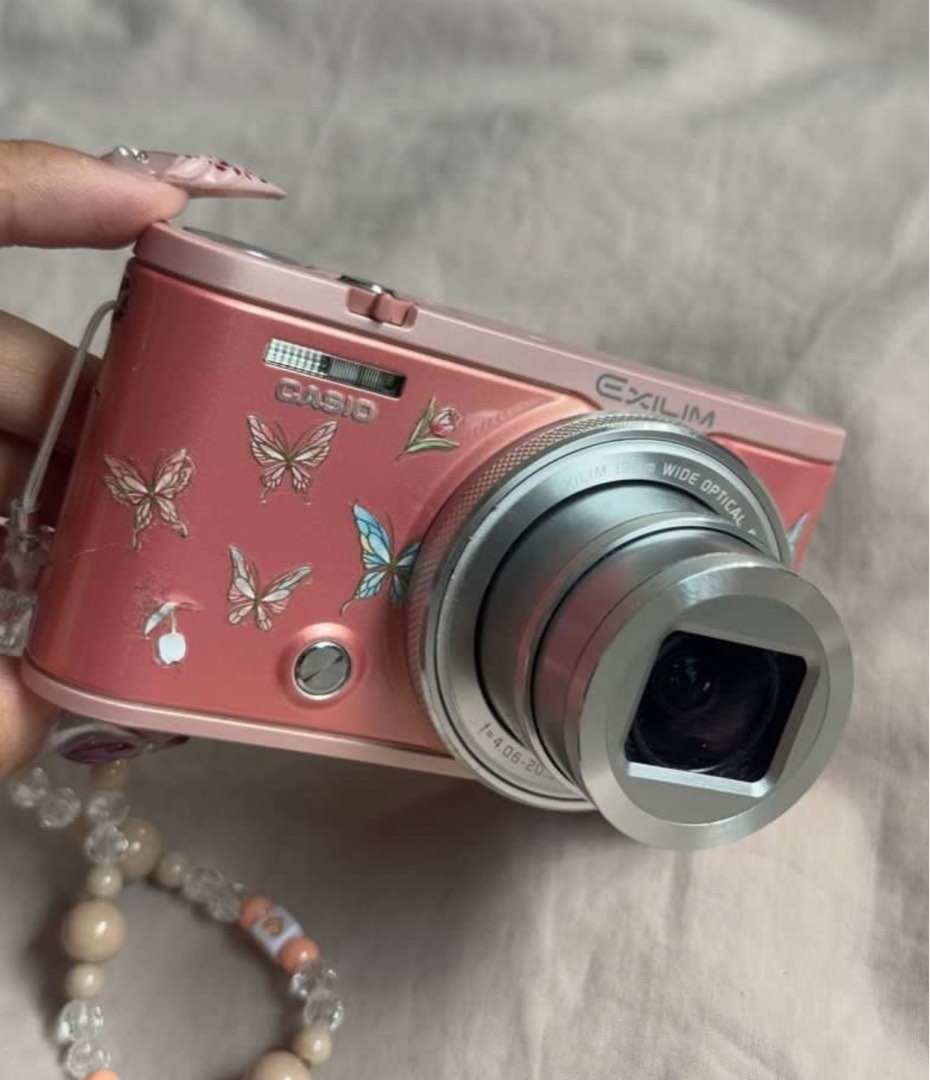 CASIO EXILIM PINK ZR5000 with wifi & flip screen, Photography, Cameras ...