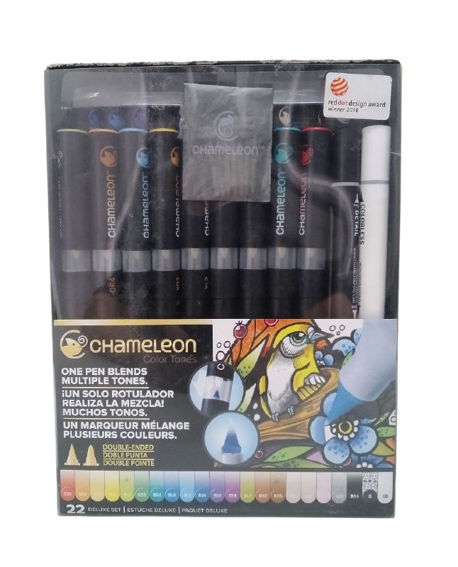 Chameleon Art Products 22-Pen Deluxe Set Markers, Hobbies & Toys ...