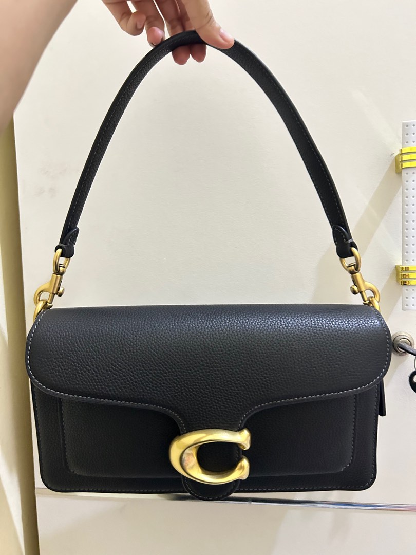 Coach Tabby 26 Black New, Fesyen Wanita, Tas & Dompet di Carousell