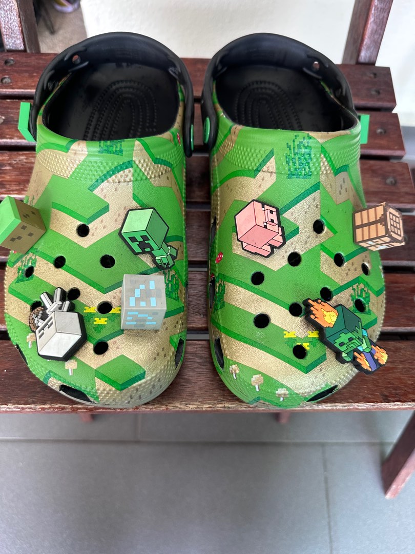 Crocs Minecraft Classic Clog, Babies & Kids, Babies & Kids Fashion on ...
