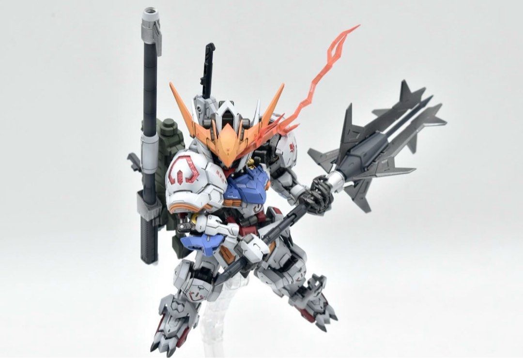 Custom Painted MGSD Barbatos, Hobbies & Toys, Toys & Games on Carousell