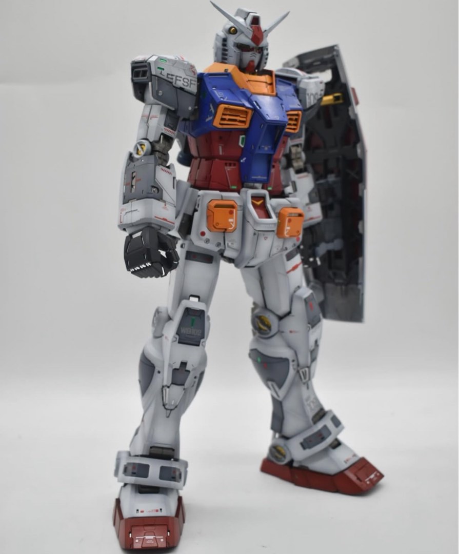 Custom Painted PGU RX-78-2, Hobbies & Toys, Toys & Games on Carousell