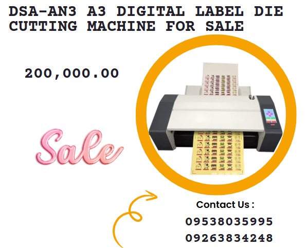 DSA-AN3 A3 Digital Label Die Cutting Machine FOR SALE, Everything Else ...