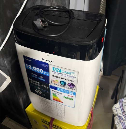 EuropAce 12,000BTU Portable Aircon, TV & Home Appliances, Portable Air ...