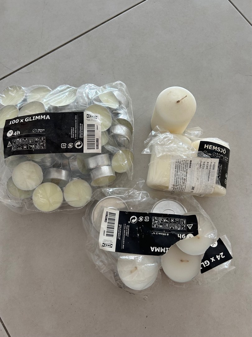 IKEA GLIMMA & HEMSJÖ Candles, Furniture & Home Living, Home Fragrance ...