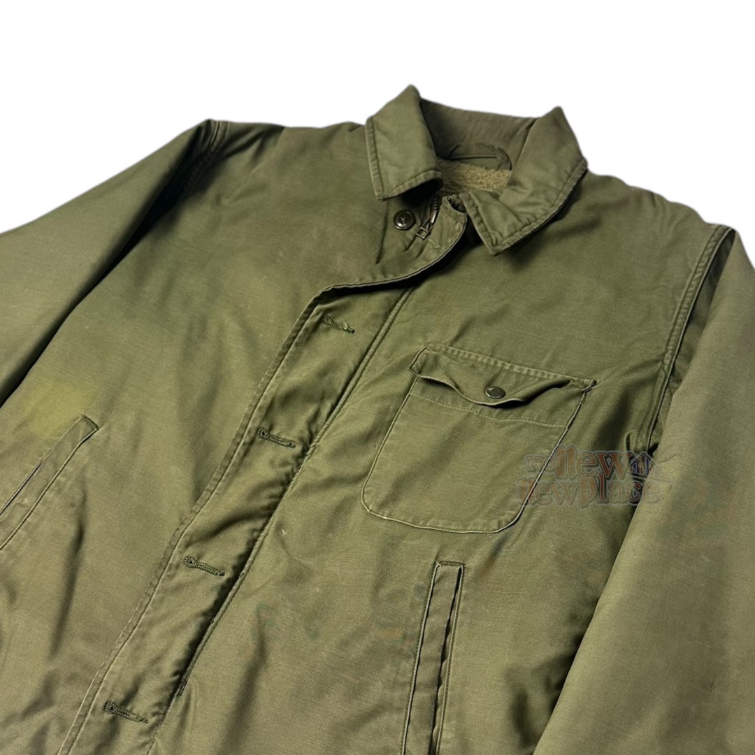 Jacket A2 Army Deck 60s-70s Vintage, Fesyen Pria, Pakaian , Baju Luaran ...